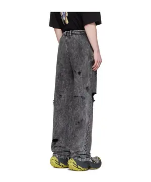 We11Done Destroyed Jersey Sweatpants