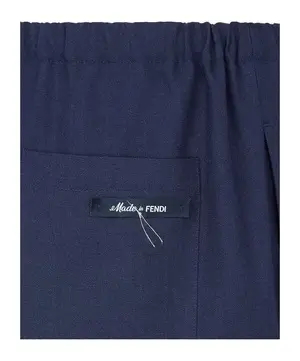 Fendi Straight-leg Tailored Trousers - Blue
