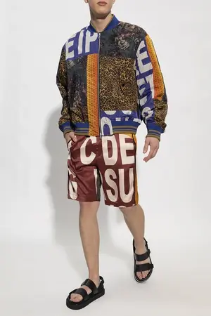 Dries Van Noten Logo Pattern Shorts