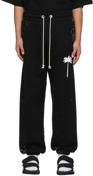 Palm Angels Painted Logo Print Track Trousers