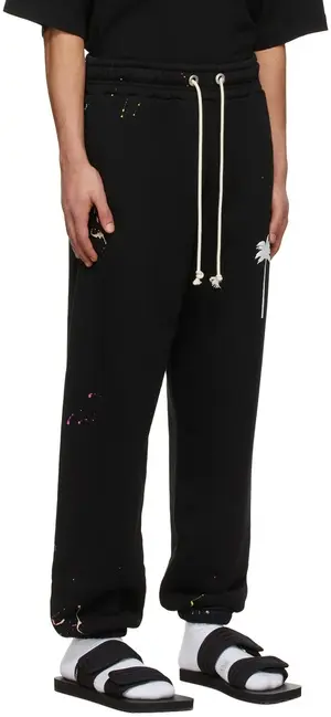 Palm Angels Painted Logo Print Track Trousers