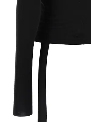 Rick Owens Asymmetrical One-shoulder Long Sleeve T-shirt