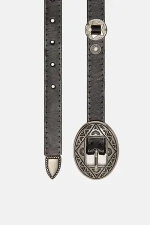 GOLDEN GOOSE Embellished Leather Belt