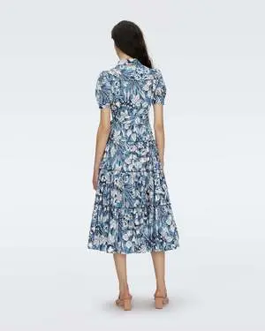 Diane Von Furstenberg Bird Of Paradise Short Sleeve Dress