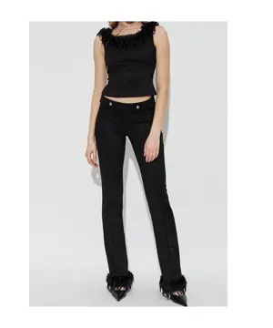 MISBHV Feather-trim Trousers