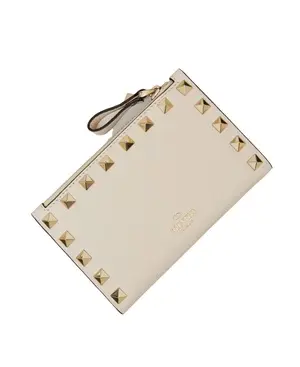Valentino Garavani Rockstud-embellished Compact Wallet