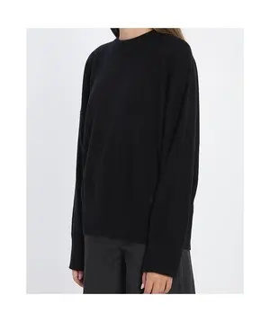 Loulou De Saison Anaa" Ribbed Knit Pullover - Black