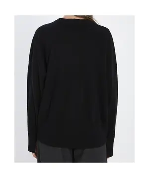 Loulou De Saison Anaa" Ribbed Knit Pullover - Black