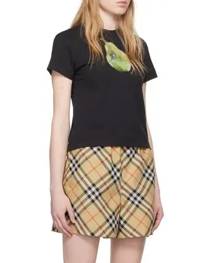 Burberry Crystal Embellished Cotton T-shirt