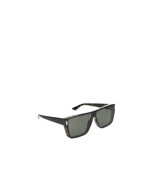 Saint Laurent Rectangular Full Rim Sunglasses - Gray