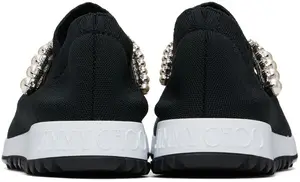 JIMMY CHOO Verona Crystal-embellished Knit Sneakers