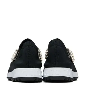 JIMMY CHOO Verona Crystal-embellished Knit Sneakers