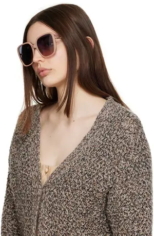 Chloé Rectangular Frame Sunglasses