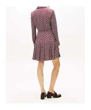 Tommy Hilfiger Slim-fit Mini Shirt Dress With Self-belt