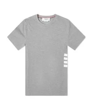 Thom Browne Classic Pique 4-bar T-shirt - Light Grey