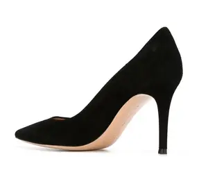 GIANVITO ROSSI Pointed-toe Slip-on Pumps - Black