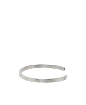 MAISON MARGIELA Engraved Cuff Bracelet - Gray
