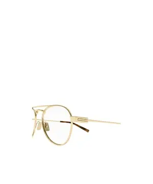 Saint Laurent Aviator Full Rim Eyeglasses - Blue