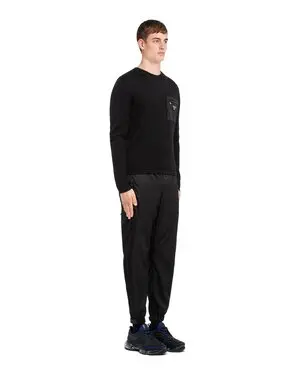 Prada Logo Rib Knitted Jumper