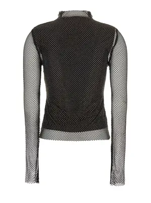 Sportmax Gerarda Embellished Long-sleeved Top