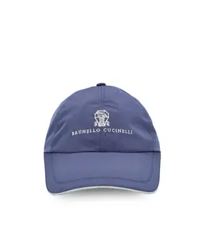 Brunello Cucinelli Brunello Cucinelli Logo Baseball Cap Blue