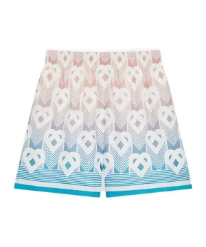 Casablanca Gradient Heart Monogram Shorts