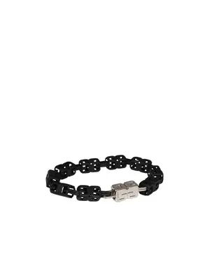 Givenchy G Cube Enamelled Metal Bracelet - Black