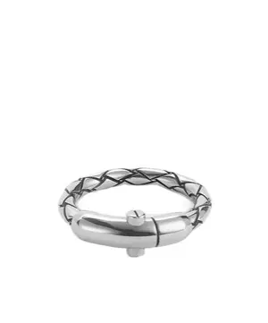 Bottega Veneta Intreccio Ring - Silver