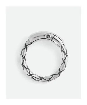 Bottega Veneta Intreccio Ring - Silver