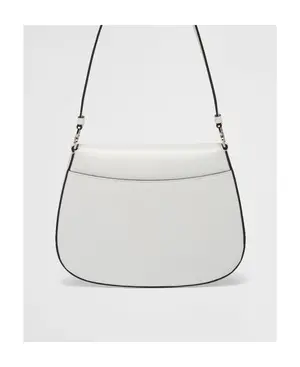 Prada Cleo Brushed Leather Shoulder Bag With Flap