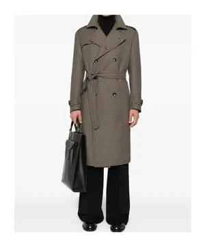 Tagliatore Houndstooth Double-breasted Coat