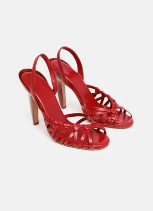 Chloé Estra Heeled Sandals - Raspberry Smoothie