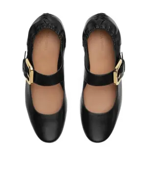 Bottega Veneta Astaire Mary Jane Ballerina - Black