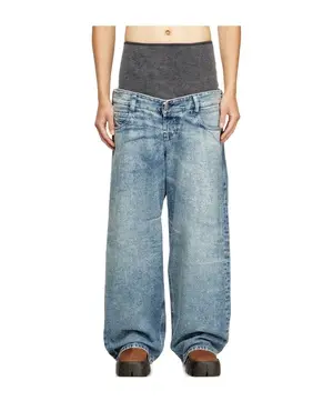DIESEL® D-eni Five-pocket Jeans - Medium Blue