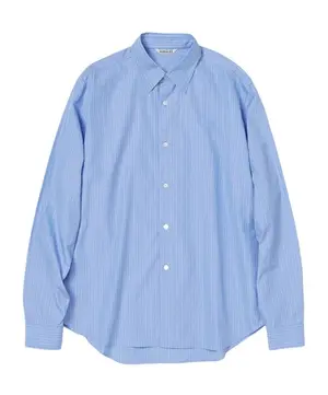 Auralee Striped Shirt - Blue