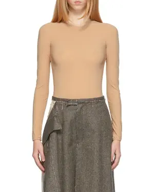 MAISON MARGIELA Long-sleeved Jersey Bodysuit - No