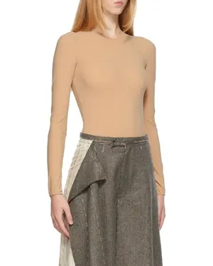 MAISON MARGIELA Long-sleeved Jersey Bodysuit - No