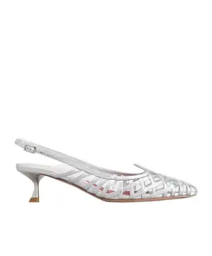 ROGER VIVIER Multistrap Slingback Pumps - Silver