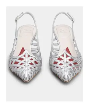 ROGER VIVIER Multistrap Slingback Pumps - Silver