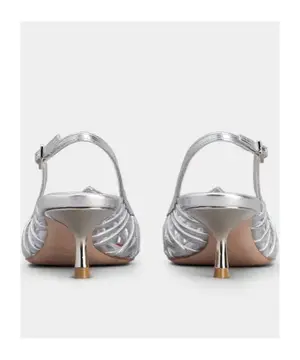 ROGER VIVIER Multistrap Slingback Pumps - Silver