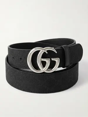 Gucci Silver Tone Belts For Men