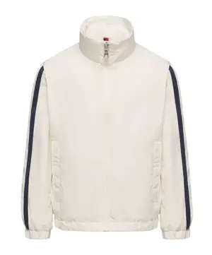 Moncler Zip-up Jacket With Striped Sleeves