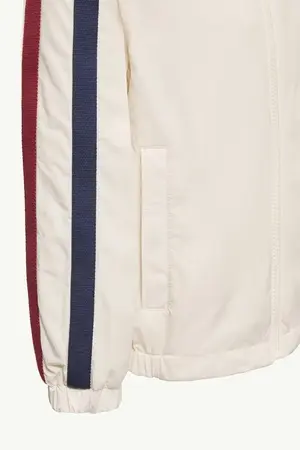 Moncler Zip-up Jacket With Striped Sleeves