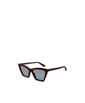Alexander McQueen Cat Eye Frame Sunglasses - Red