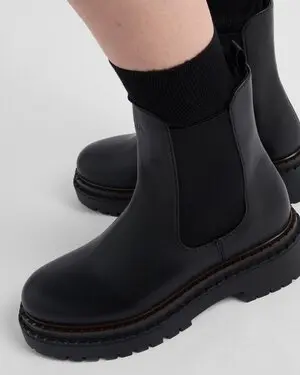 Prada Round-toe Chelsea Boots