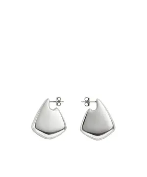 Bottega Veneta Small Fin Earrings - Silver
