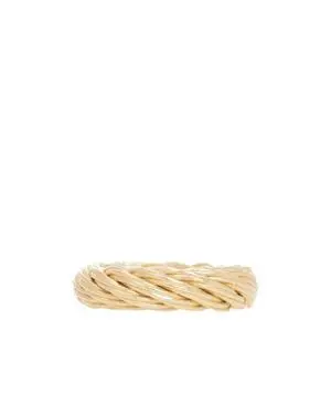 Bottega Veneta Cord Sterling-silver Ring - Yellow