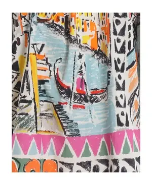 Prada Off-the-shoulder Printed Blouse