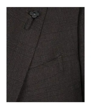 LARDINI Single-breasted Blazer - Black