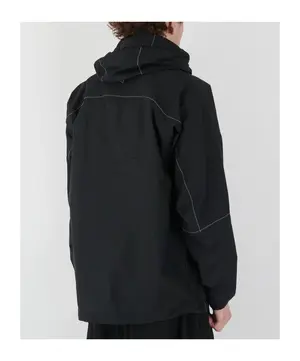 AND WANDER Ripstop Hooded Jacket - Black